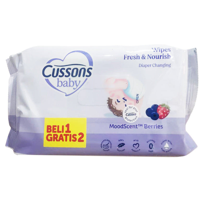 Jual Cussons Baby Wipes Fresh & Nourish - 50 Sheets Harga Terbaik March ...