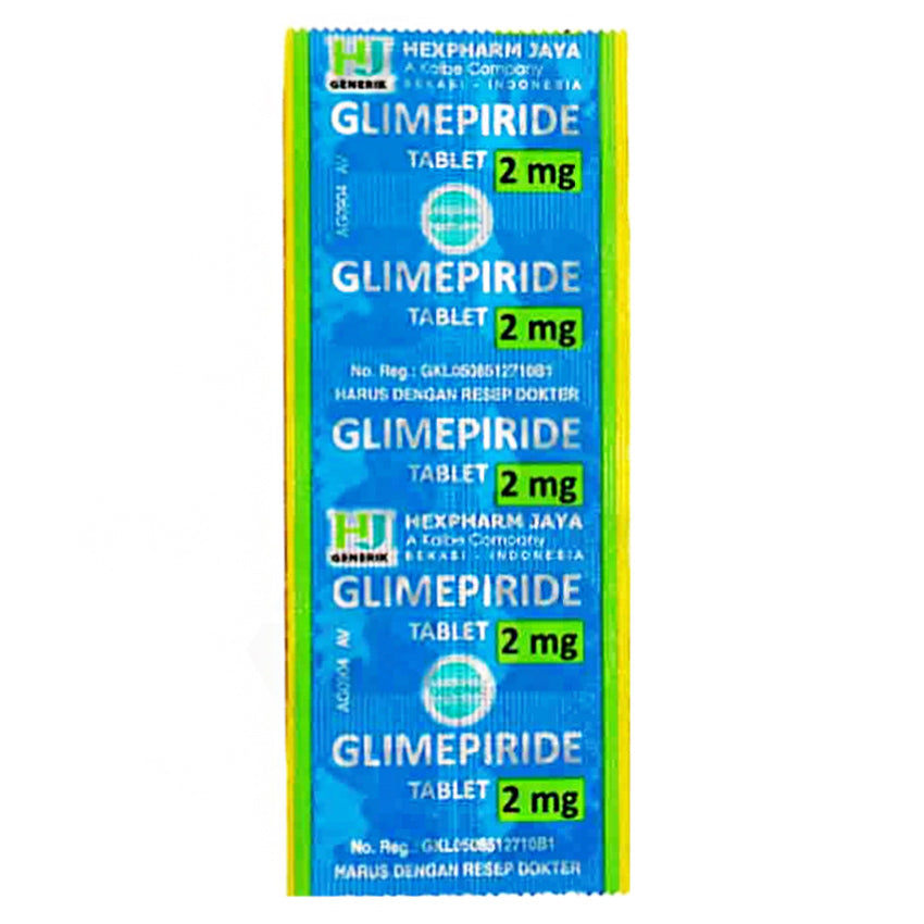 Jual Glimepiride 2mg Obat Diabetes - 10 Tablet [HJ] Harga Terbaik May ...