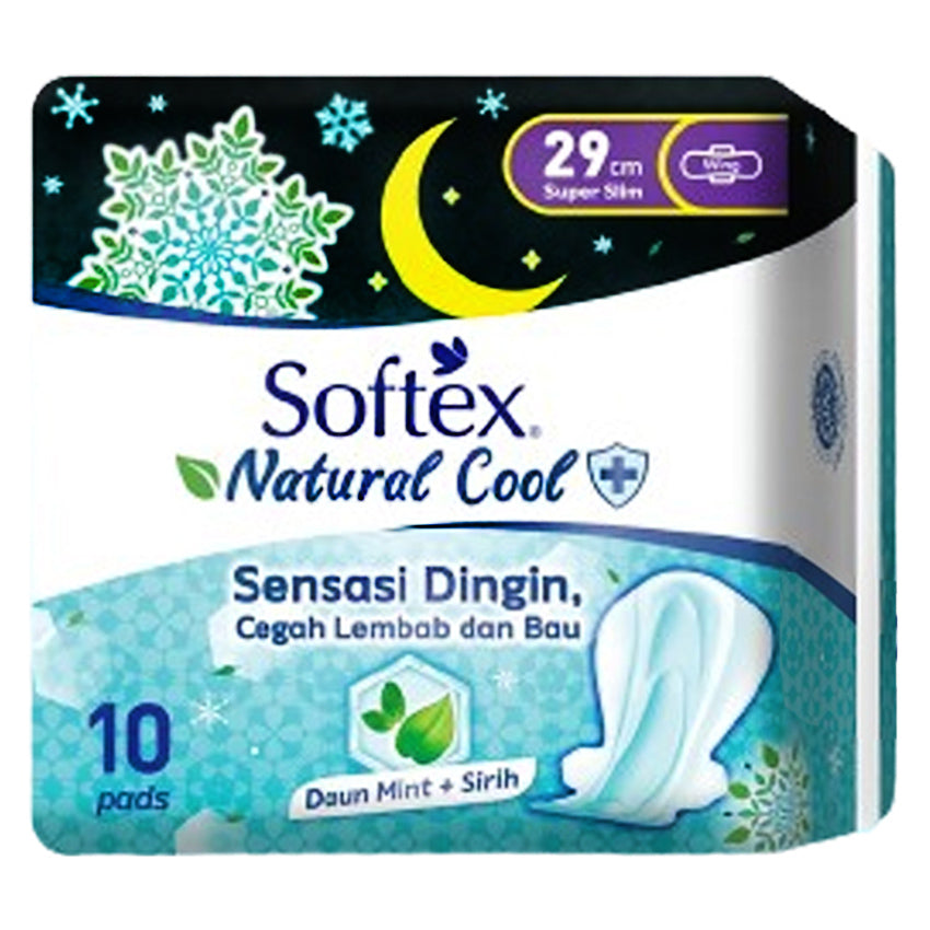 Jual Softex Natural Cool Super Slim Wing 29 cm - 10 Pads Harga Terbaik ...