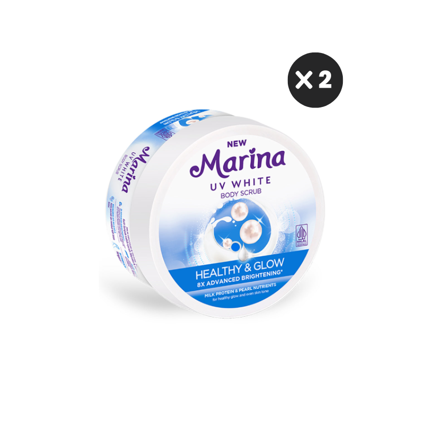 Jual Marina Body Scrub Healthy Glow 185 ml (2 Pcs) - Scrub Tubuh Harga ...