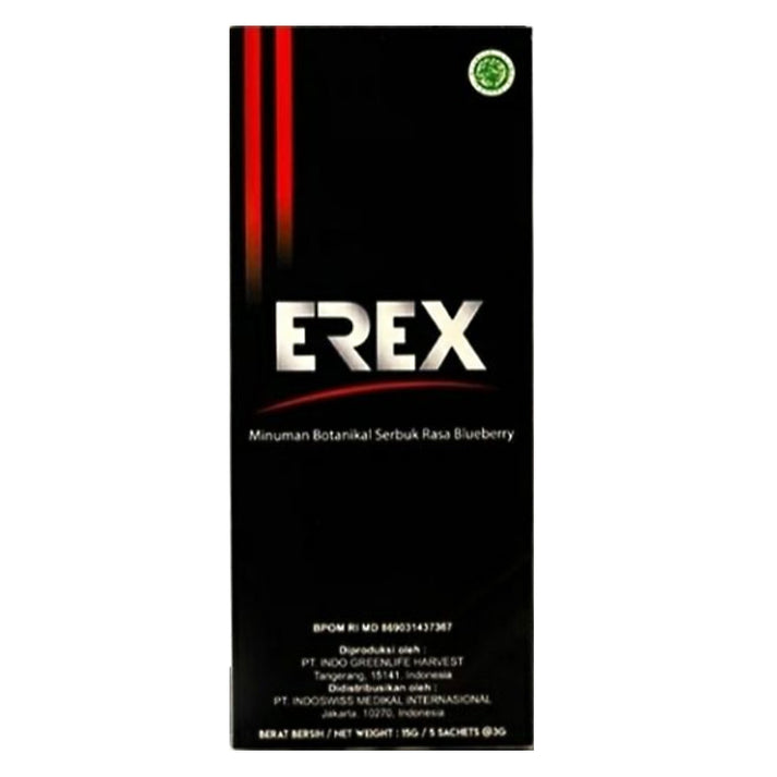 Jual Erex Minuman Stamina Pria Rasa Blueberry - 5 Sachet Harga Terbaik ...