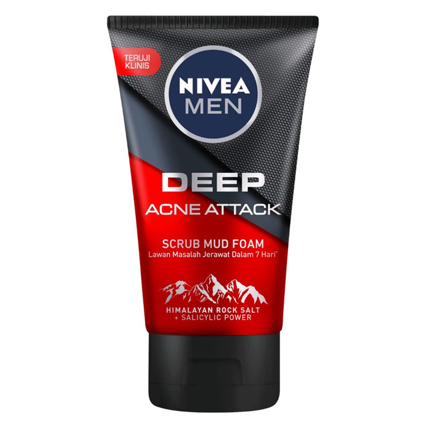 Jual Nivea Men Deep Acne Attack Facial Wash - 100 mL Harga Terbaik ...
